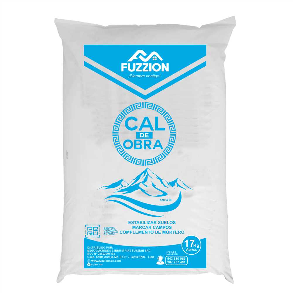 Cal de Obra x 17Kg – Fuzzion