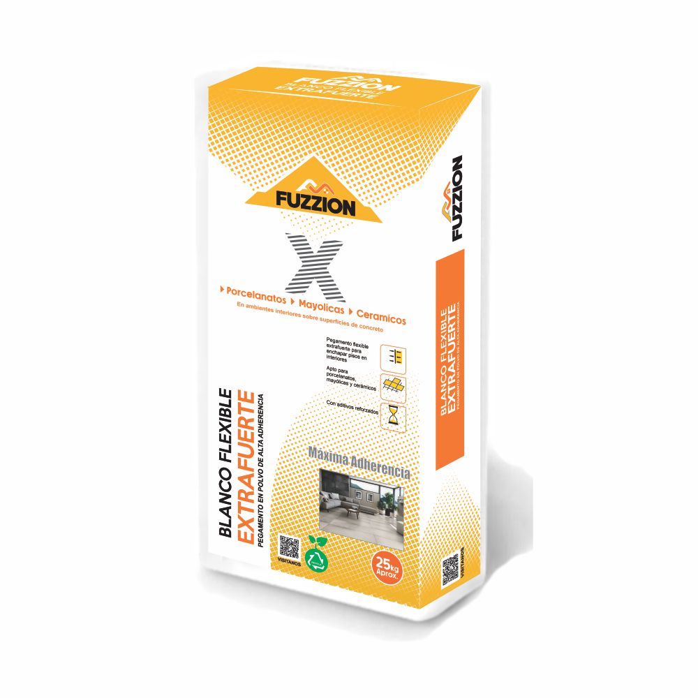 Pegamento Blanco Flexible Fuzzion x 25Kg – Fuzzion